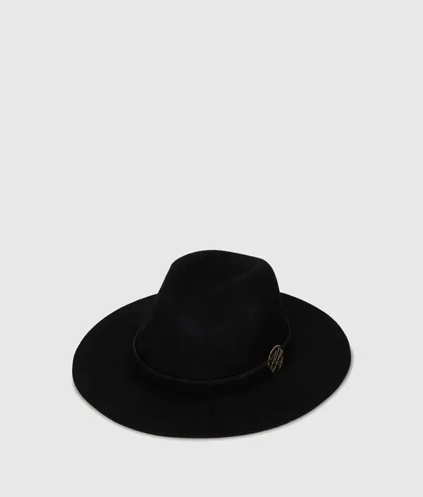 Karl Lagerfeld Autograph Wool Fedora Hat