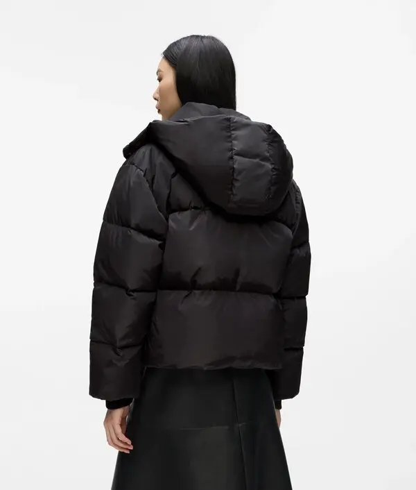 Karl Lagerfeld Short Hooded Puffer Jacket
