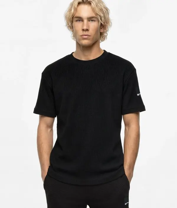 KL JEANS Waffle Box Logo T-shirt