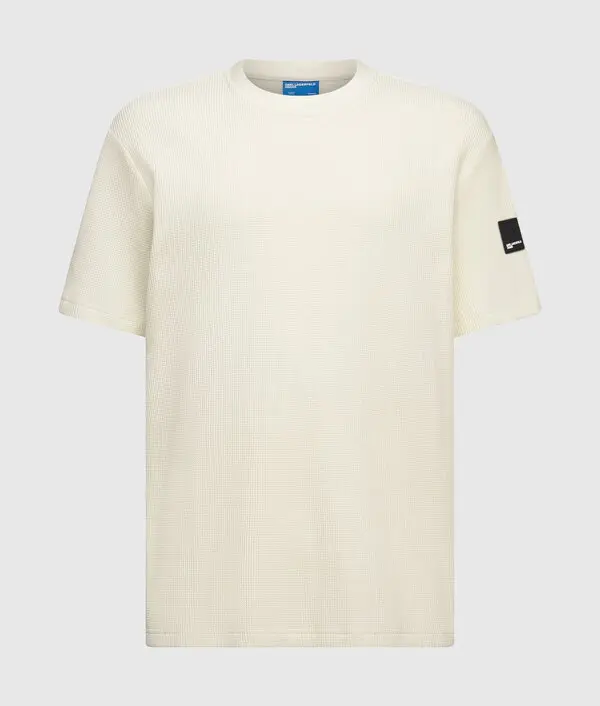 Karl Lagerfeld Waffle Box Logo T-shirt - Egret