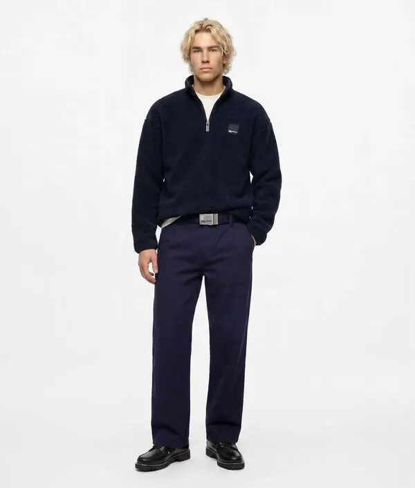 KL JEANS Half-zip Fleece Sweatshirt