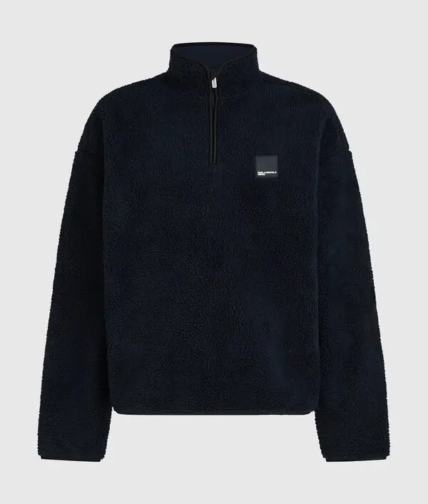 KL JEANS Half-zip Fleece Sweatshirt