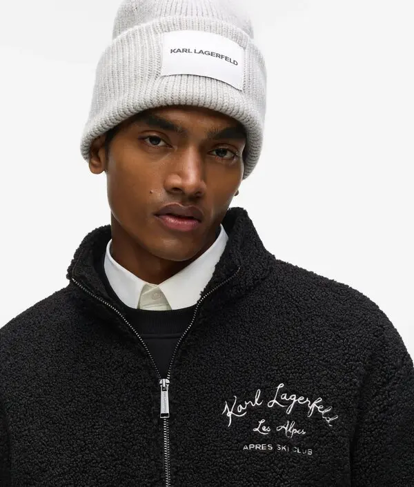 Karl Lagerfeld Loungewear Zip-up Fleece Jacket