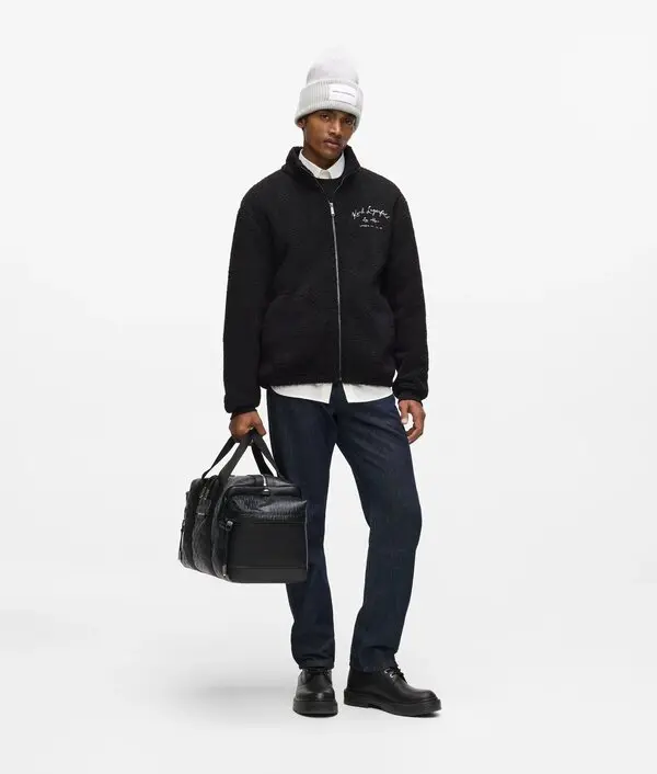 Karl Lagerfeld Loungewear Zip-up Fleece Jacket