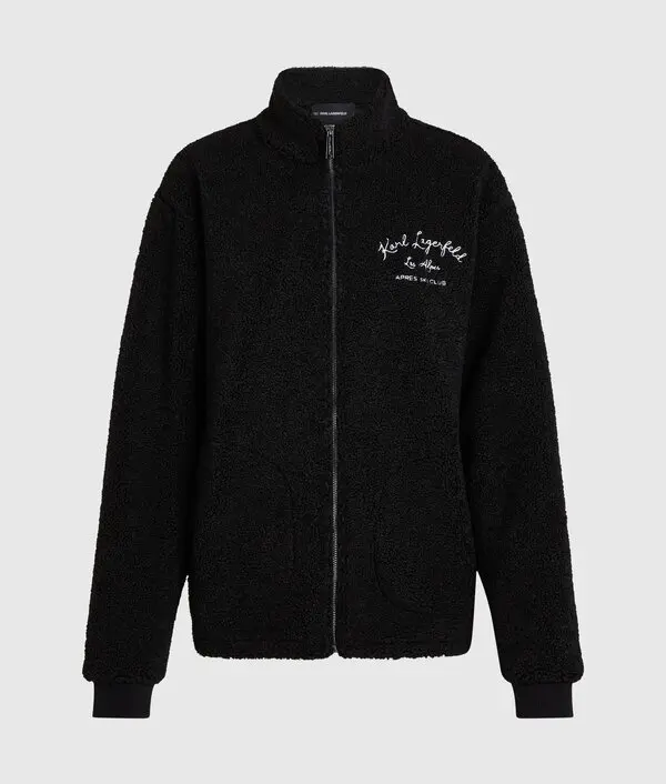 Karl Lagerfeld Loungewear Zip-up Fleece Jacket