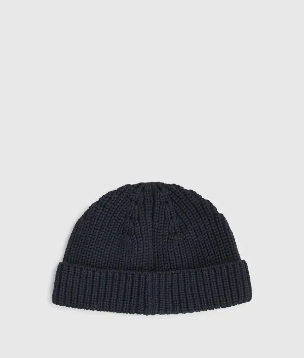 Karl Lagerfeld Ribbed Cotton Beanie