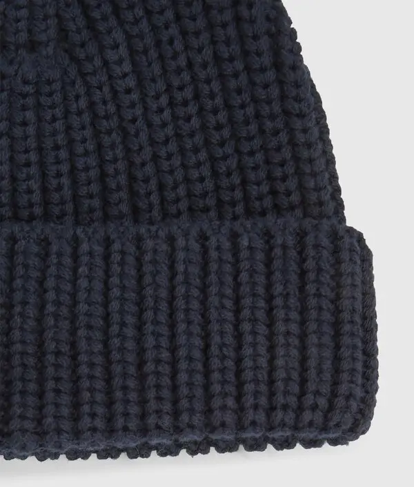 Karl Lagerfeld Ribbed Cotton Beanie