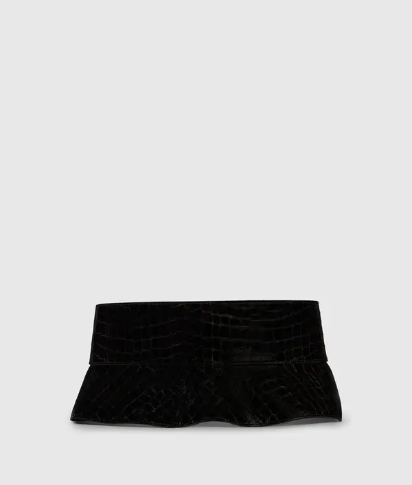 Karl Lagerfeld K/autograph Croco Corset Belt