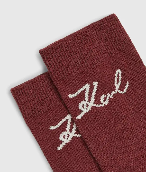 Karl Lagerfeld 3-pack Crew Socks - Windsor Wine