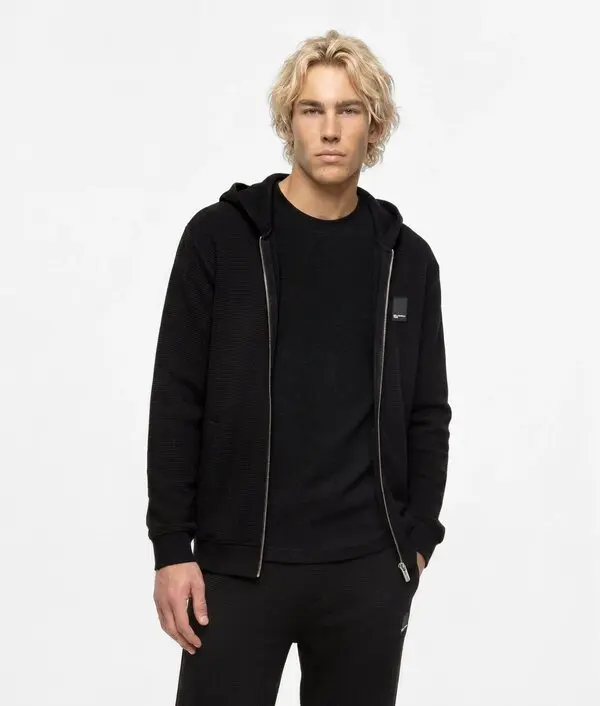 KL JEANS Waffle Zip-up Hoodie