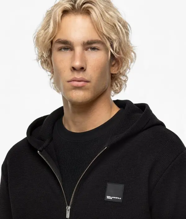 KL JEANS Waffle Zip-up Hoodie