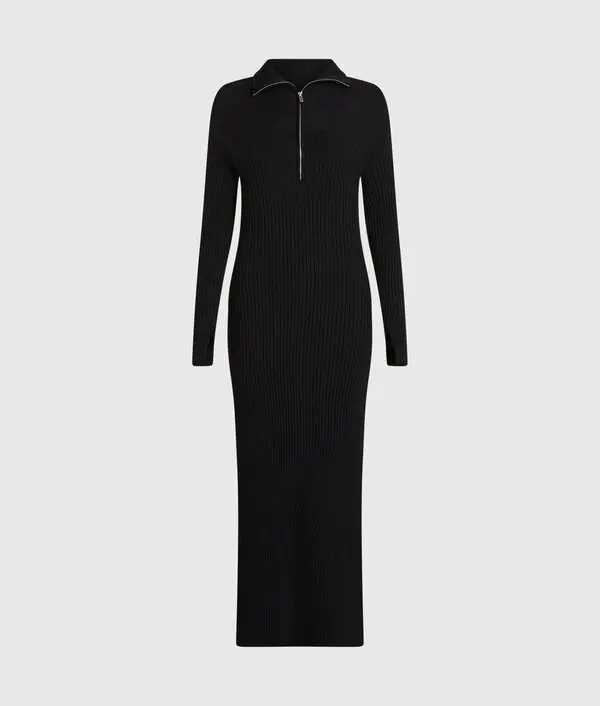 KL JEANS Zipped Maxi Knit Dress