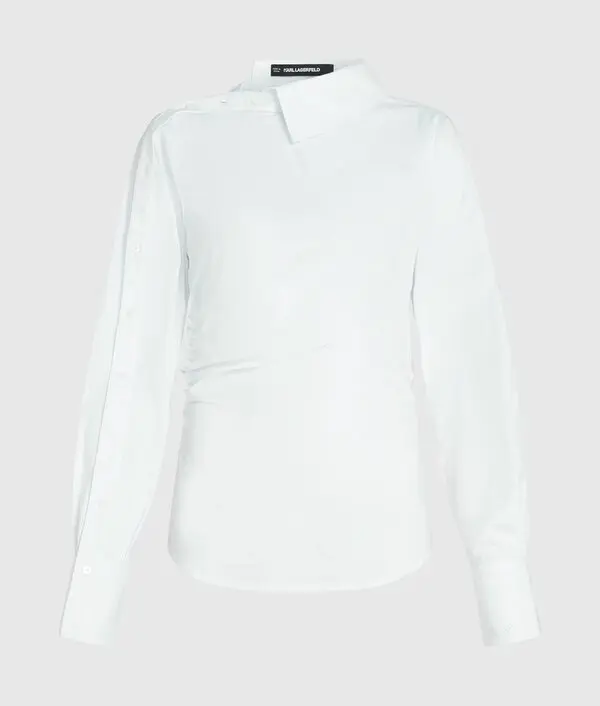 Karl Lagerfeld Asymmetric Button Shirt