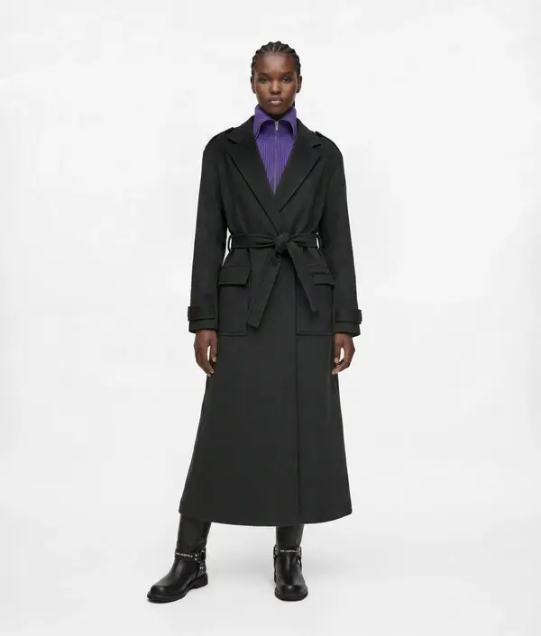 KL JEANS Wool-blend Wrap Coat