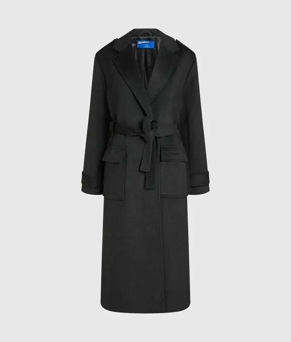 KL JEANS Wool-blend Wrap Coat