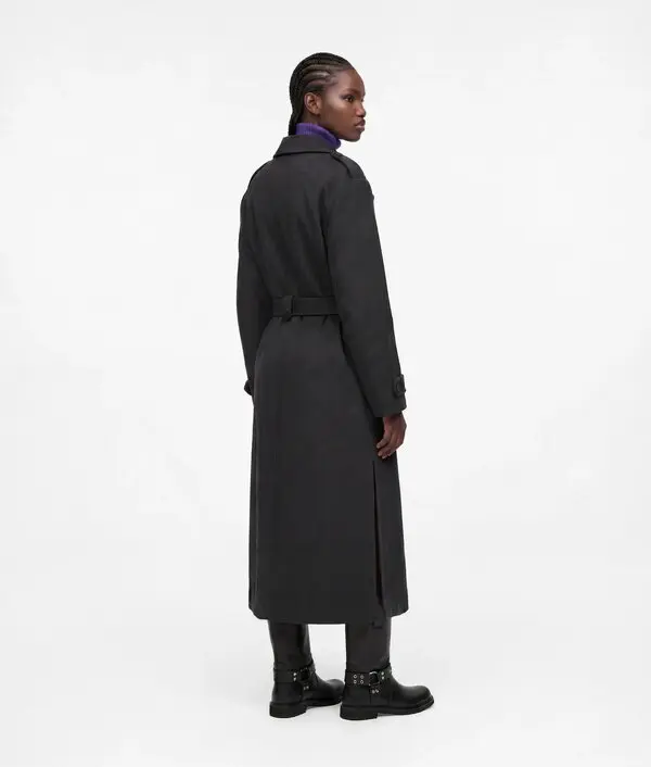 Karl Lagerfeld Wool-blend Wrap Coat - Tornado