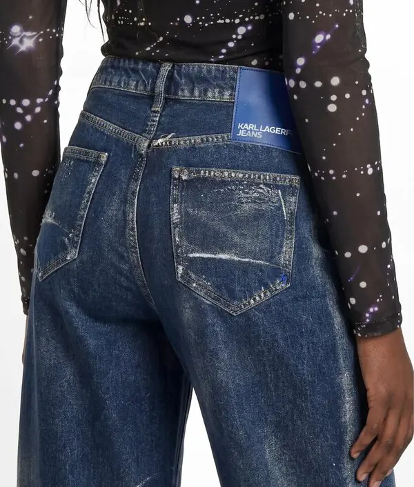 Karl Lagerfeld Utility Cargo Relaxed Fit Jeans