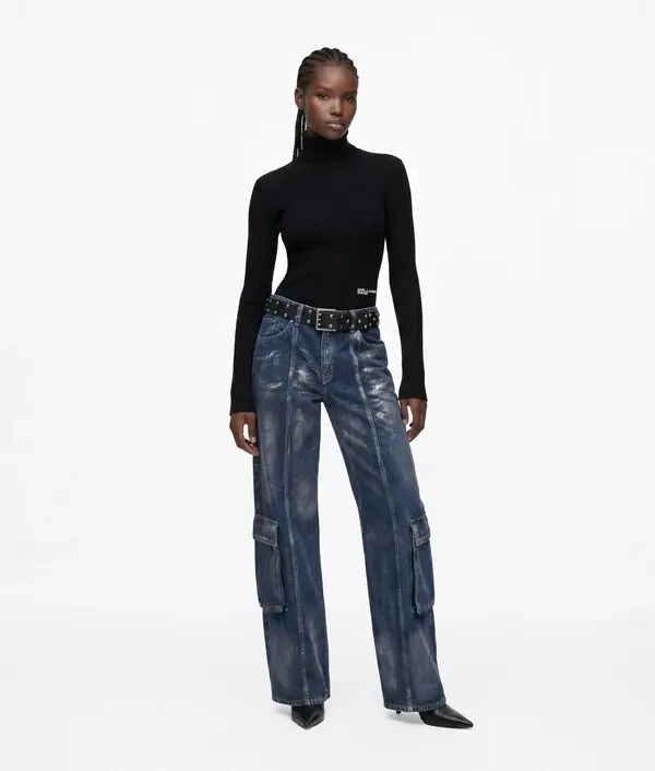 KL JEANS Jeans Ribbed Rollneck Sweater
