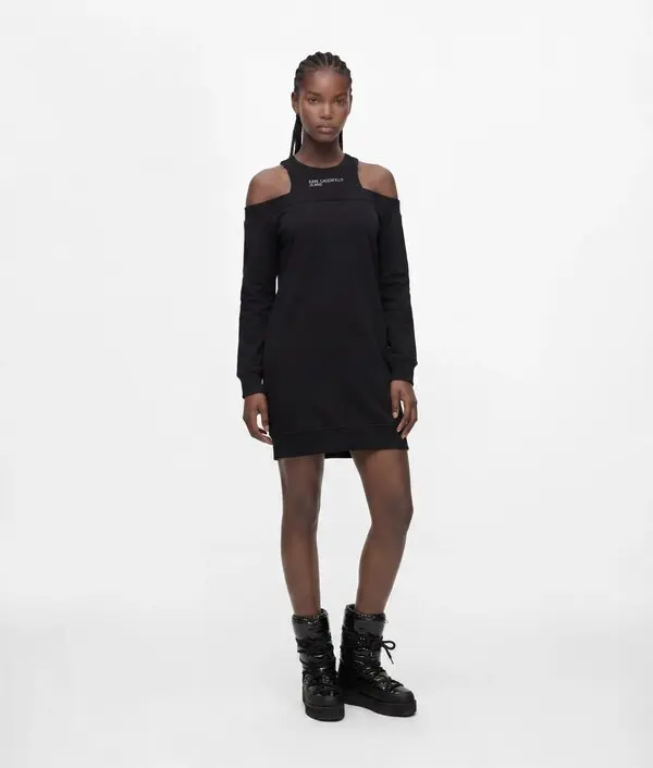 KL JEANS Cold-shoulder Sweat Dress