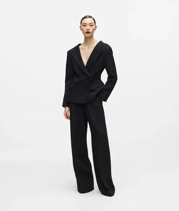 Karl Lagerfeld Wide-leg Tailored Trousers