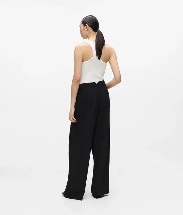 Karl Lagerfeld Wide-leg Tailored Trousers
