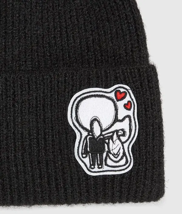 Karl Lagerfeld Ikon Patch Beanie