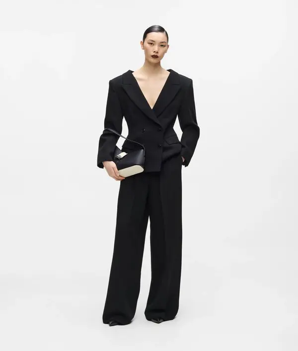 Karl Lagerfeld Wide Shoulder Blazer
