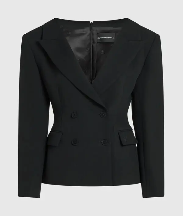 Karl Lagerfeld Wide Shoulder Blazer