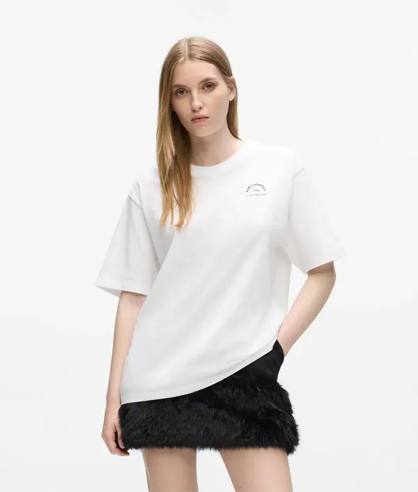 Karl Lagerfeld Rue St-guillaume Oversized T-shirt - White