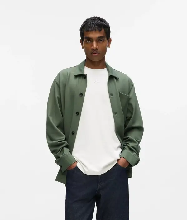 Karl Lagerfeld Buttoned Overshirt - Thyme