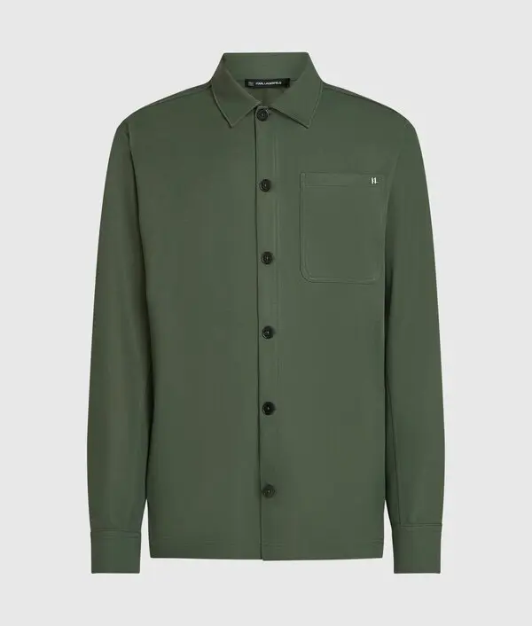 Karl Lagerfeld Buttoned Overshirt - Thyme
