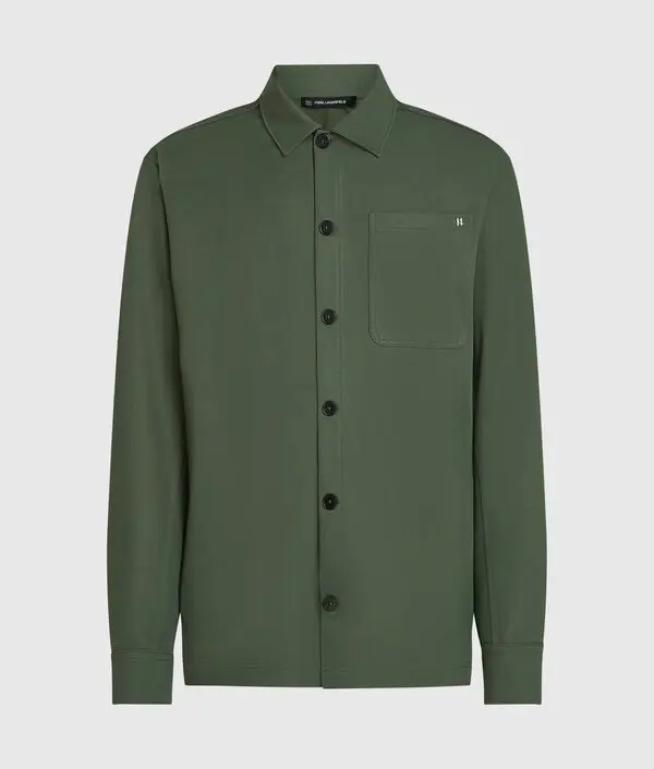 Karl Lagerfeld Buttoned Overshirt - Thyme