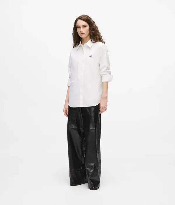 Karl Lagerfeld Ikon Buttoned Cotton Shirt