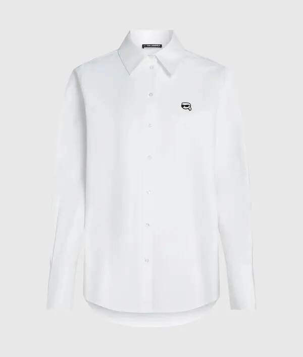Karl Lagerfeld Ikon Buttoned Cotton Shirt