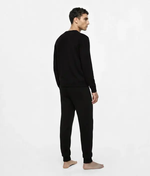 Karl Lagerfeld Monogram Cashmere Blend Loungewear Pants