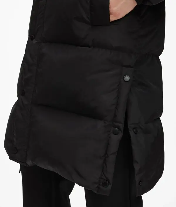 Karl Lagerfeld Long Hooded Puffer Jacket