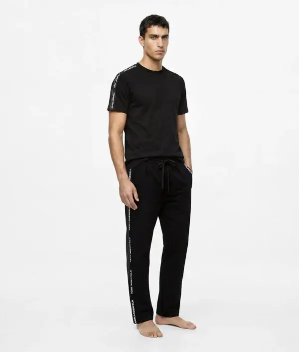 Karl Lagerfeld Logo Loungewear Pants - Black