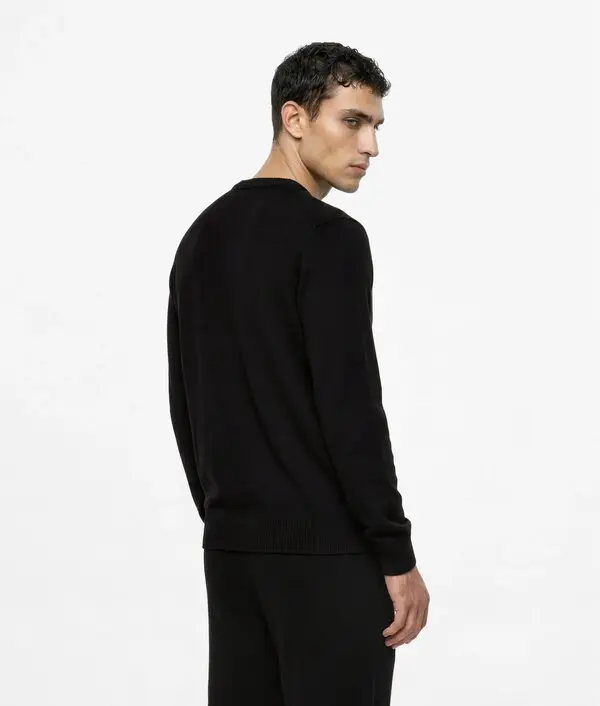 Karl Lagerfeld Monogram Cashmere Blend Loungewear Sweater