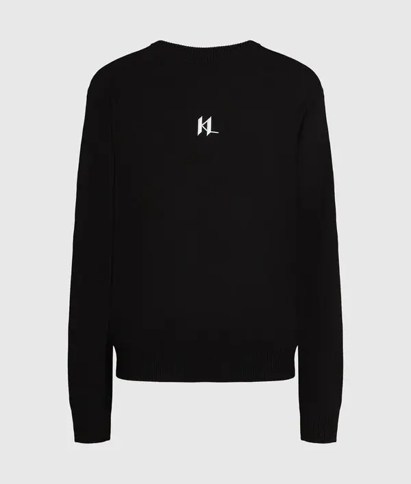 Karl Lagerfeld Monogram Cashmere Blend Loungewear Sweater