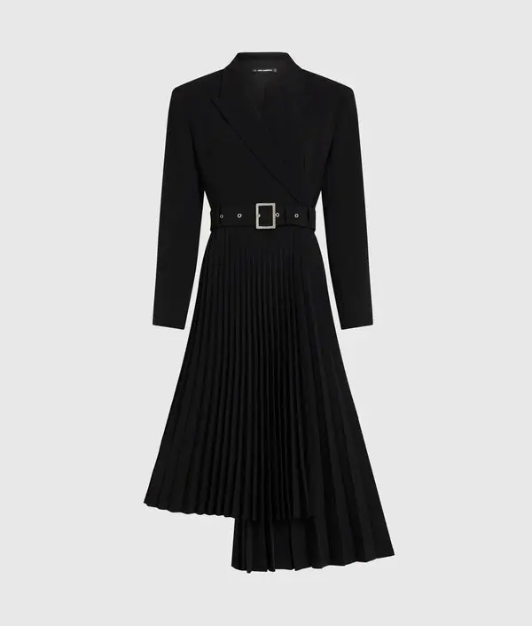 Karl Lagerfeld Asymmetric Tailored Dress