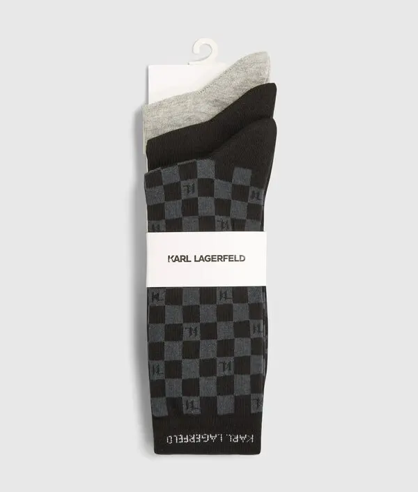 Karl Lagerfeld Three-pack Socks