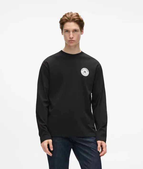 Karl Lagerfeld Après Ski Club Long-sleeved T-shirt - Black