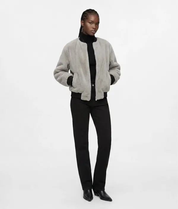 KL JEANS Reversible Faux-fur Bomber Jacket
