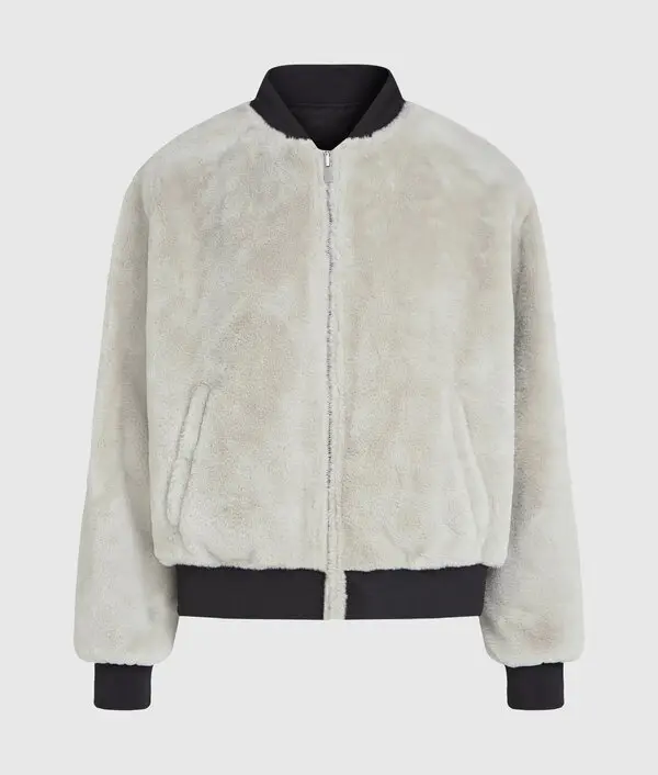 KL JEANS Reversible Faux-fur Bomber Jacket