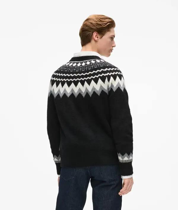Karl Lagerfeld Fairisle Knitted Sweater