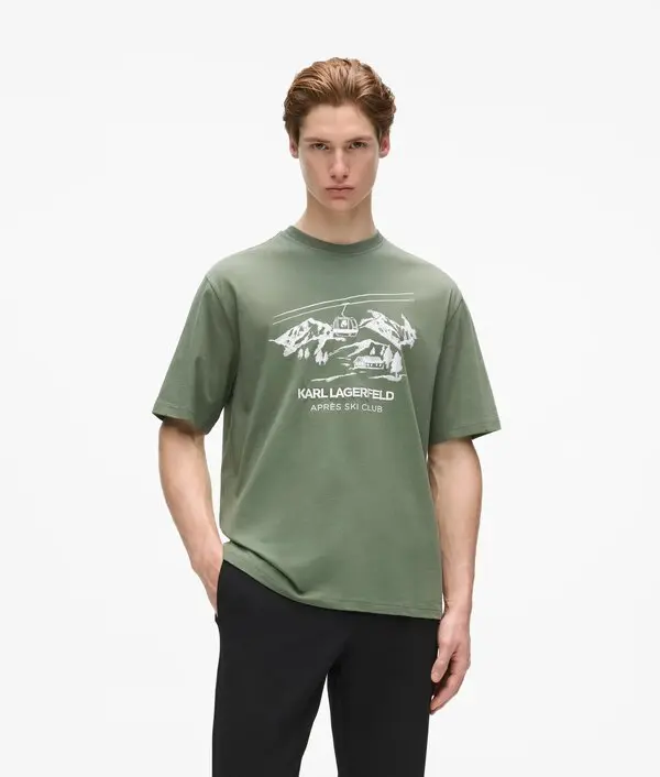 Karl Lagerfeld Après Ski Club T-shirt - Thyme