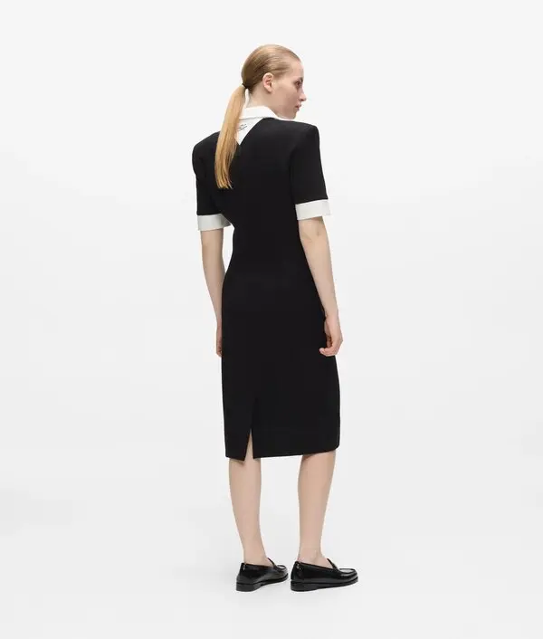 Karl Lagerfeld Contrast Collar Dress