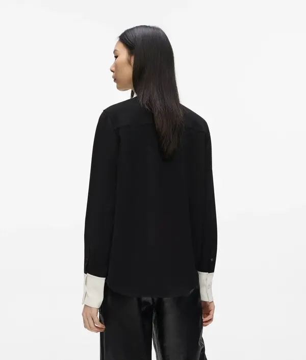 Karl Lagerfeld Contrast Karl Letter Shirt
