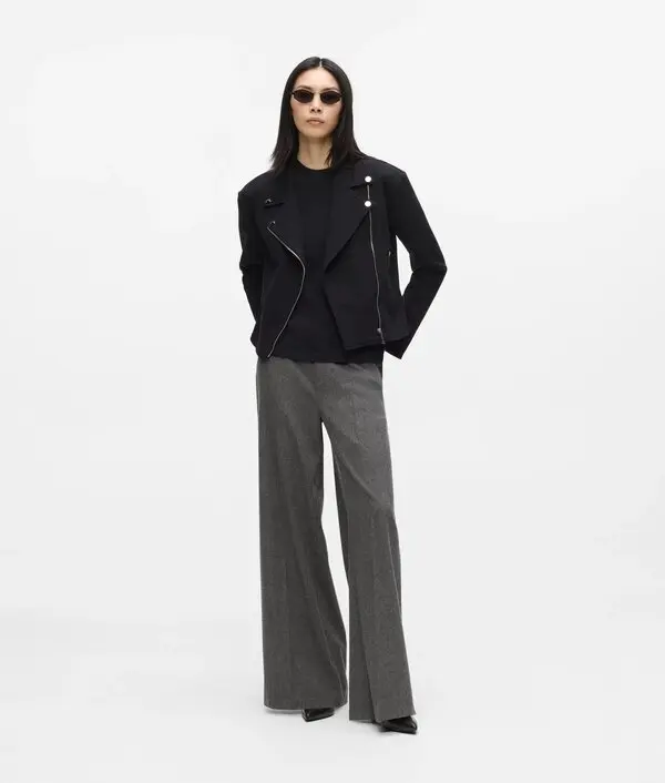 Karl Lagerfeld Zip-up Biker Sweatshirt