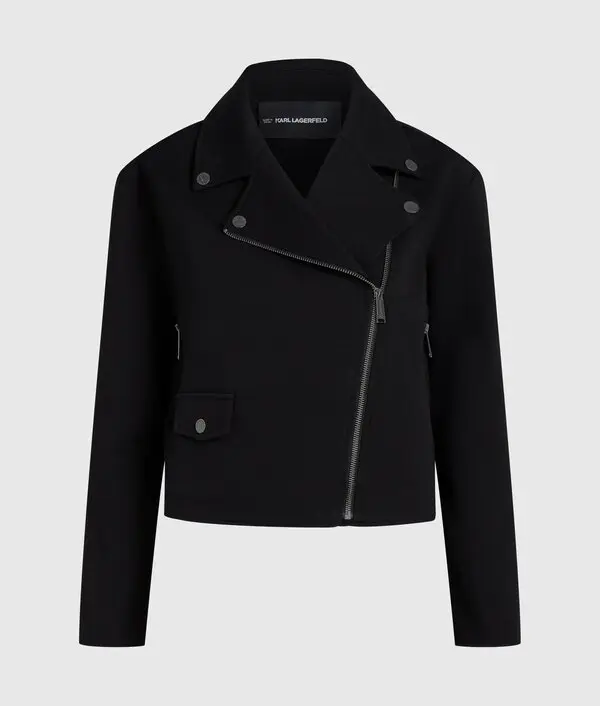 Karl Lagerfeld Zip-up Biker Sweatshirt